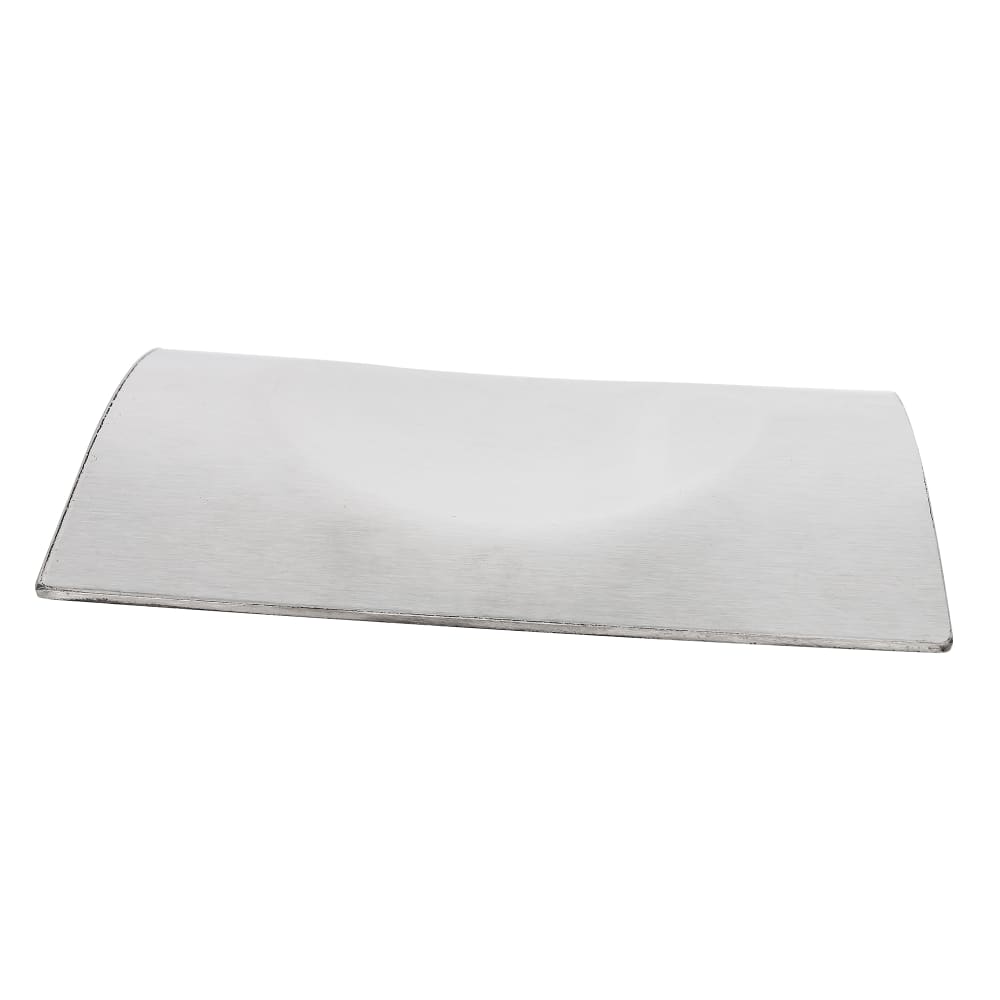 Tablecraft HB3 5" Square Spoon Rest - Brushed Stainless