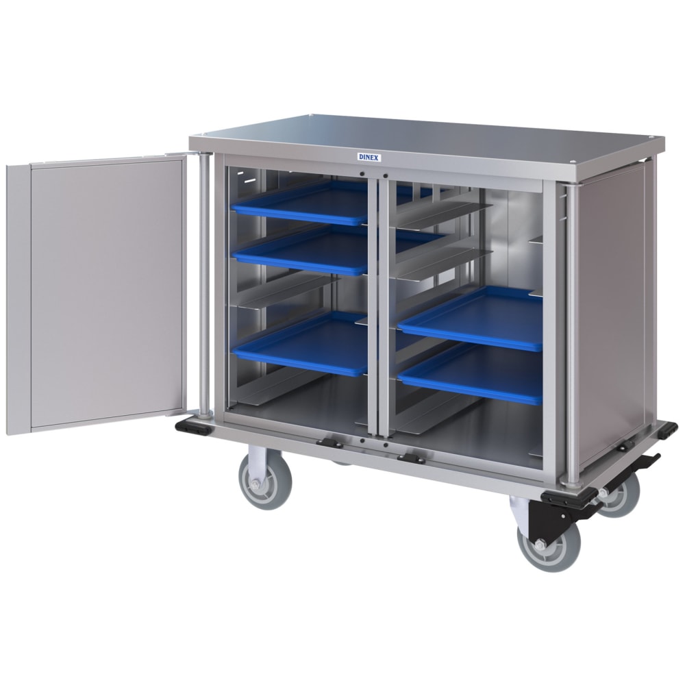 Dinex DXPTQC1T2D10 10 Tray Ambient Meal Delivery Cart