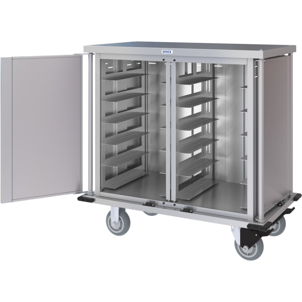 Dinex DXPTQC1T2D12 12 Tray Ambient Meal Delivery Cart