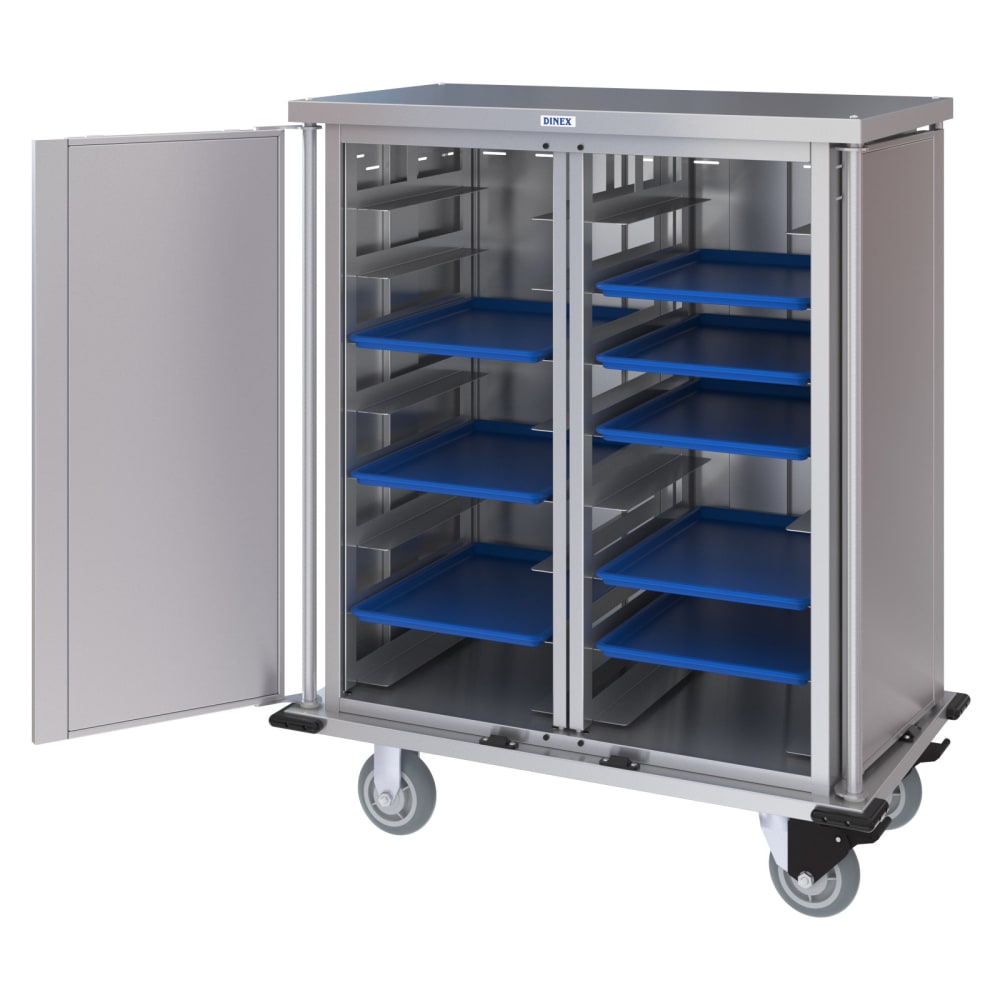 Dinex DXPTQC1T2D16 16 Tray Ambient Meal Delivery Cart