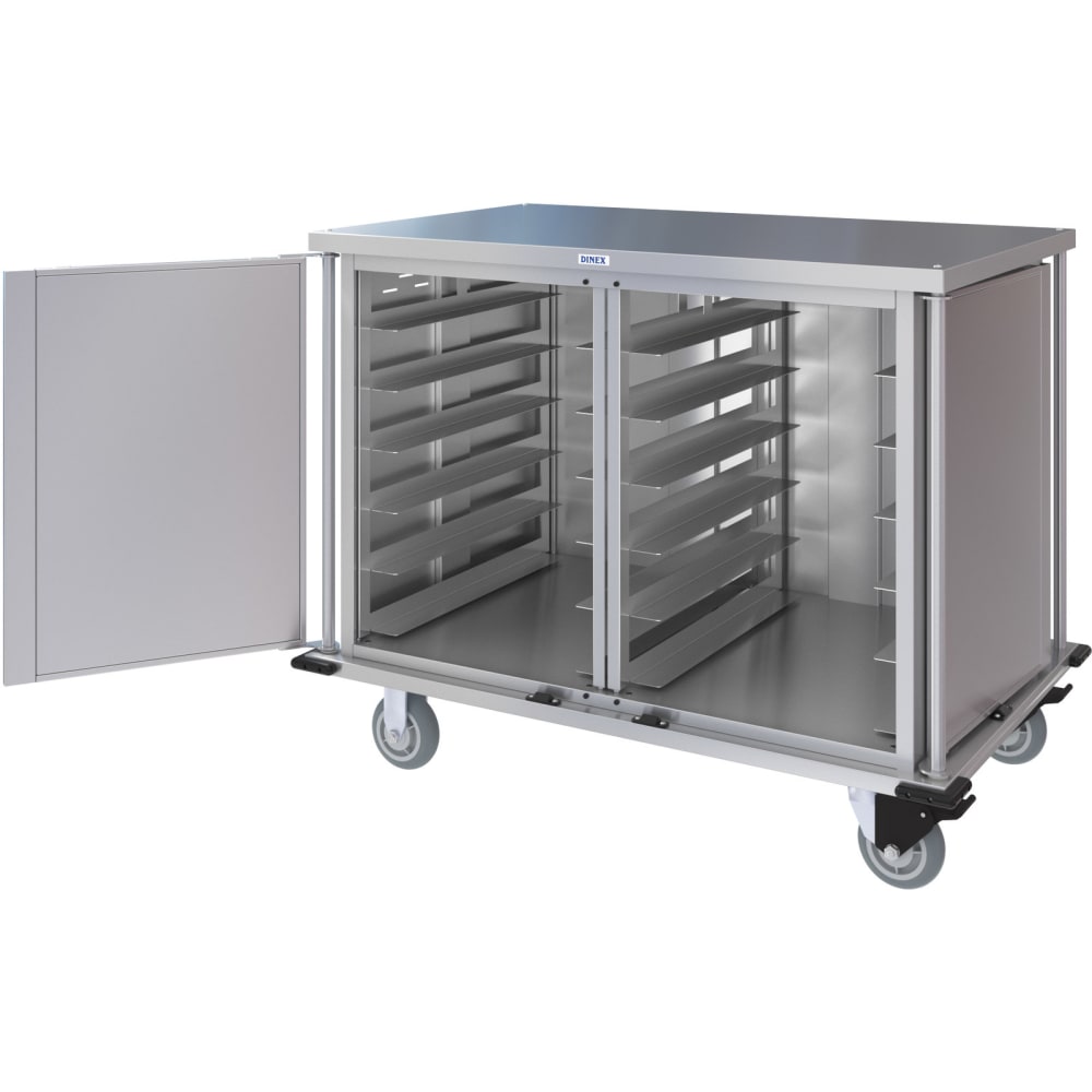 Dinex DXPTQC2T2D24 24 Tray Ambient Meal Delivery Cart