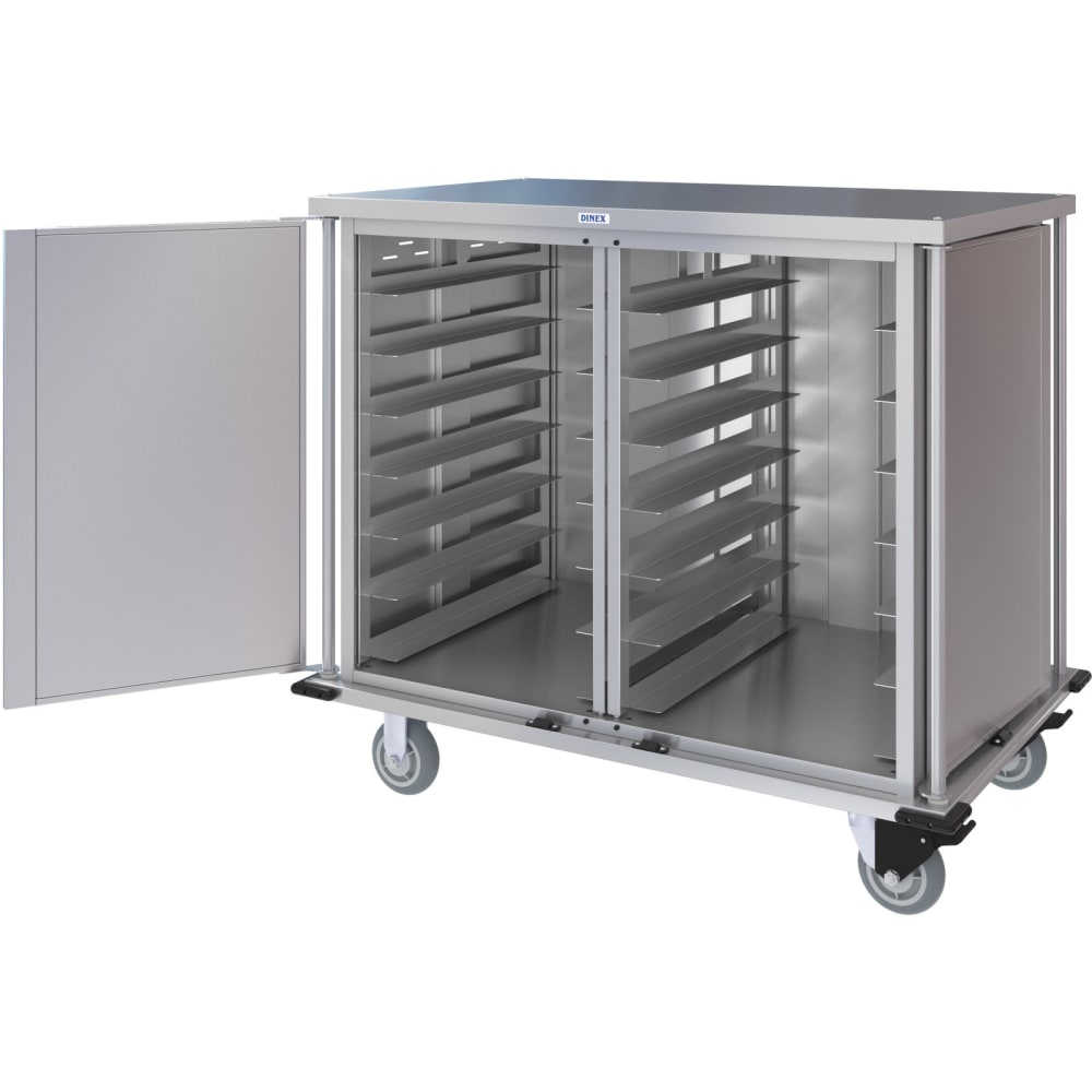 Dinex DXPTQC2T2D28 28 Tray Ambient Meal Delivery Cart