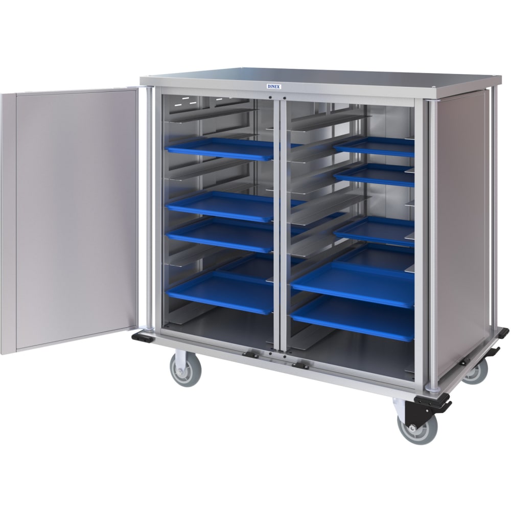 Dinex DXPTQC2T2D32 32 Tray Ambient Meal Delivery Cart