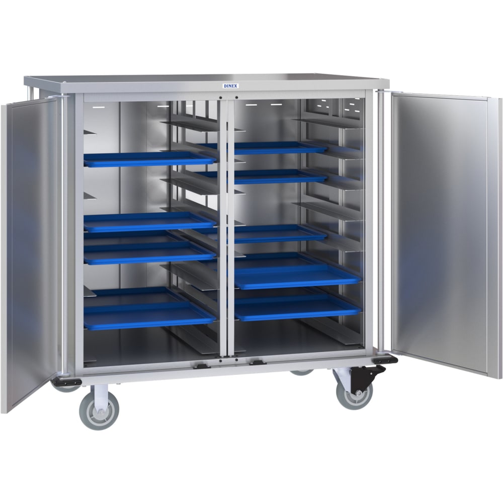 Dinex DXPTQC2T2D32 32 Tray Ambient Meal Delivery Cart