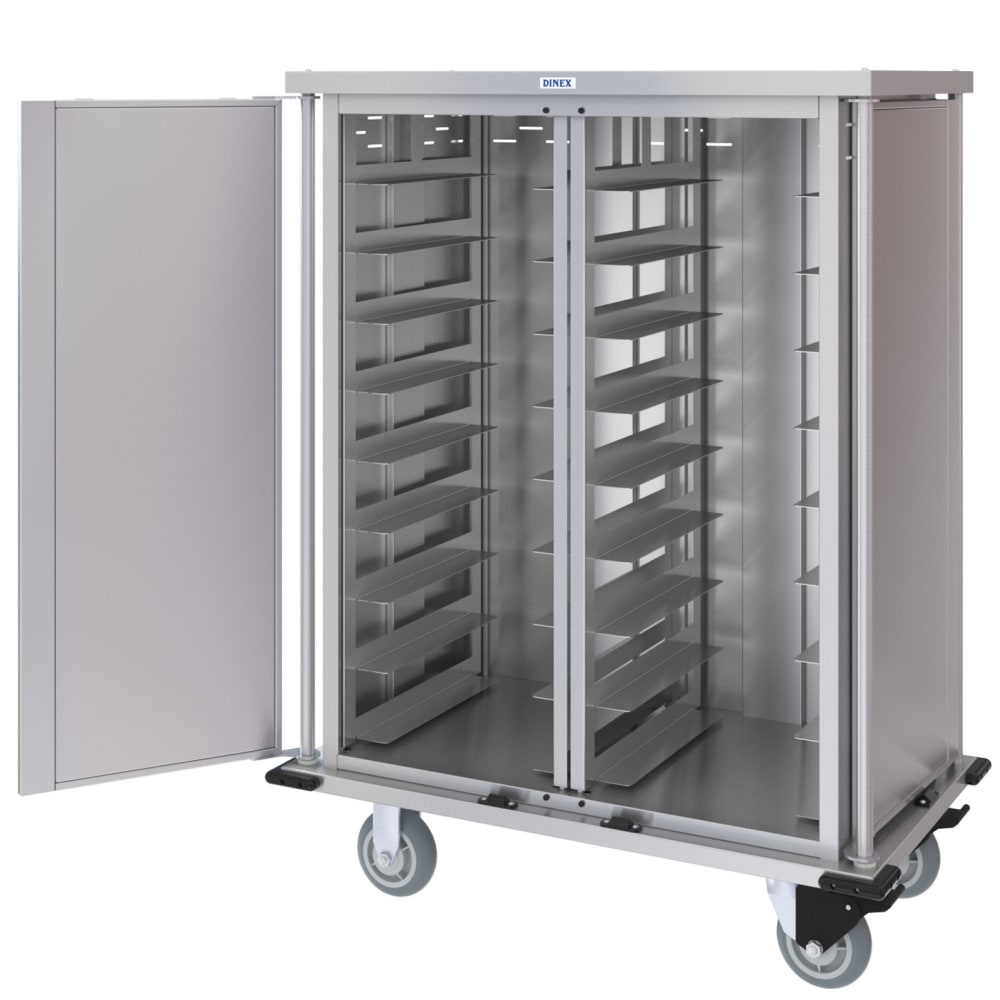 Dinex DXPTQC1T2D18 18 Tray Ambien Meal Delivery Cart