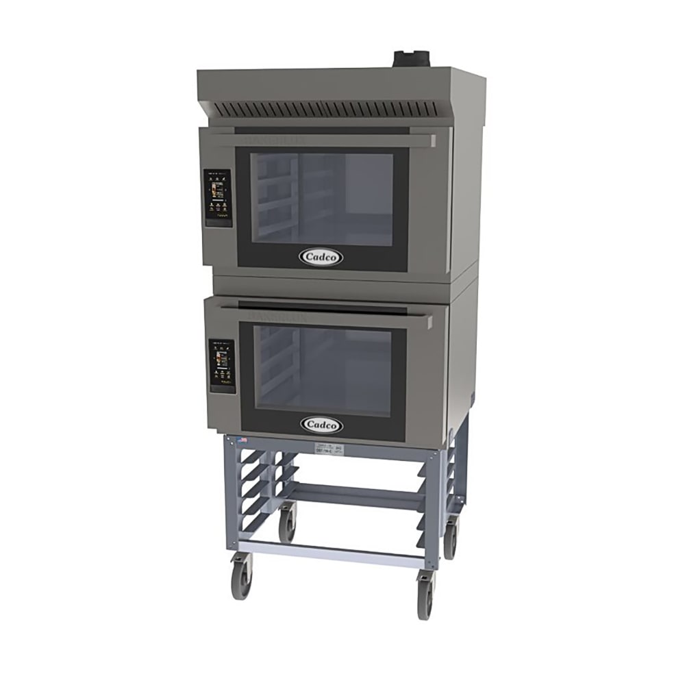 Cadco BLS-4FTD-2H Double Full Size Electric Convection Oven - 7.6kW ...