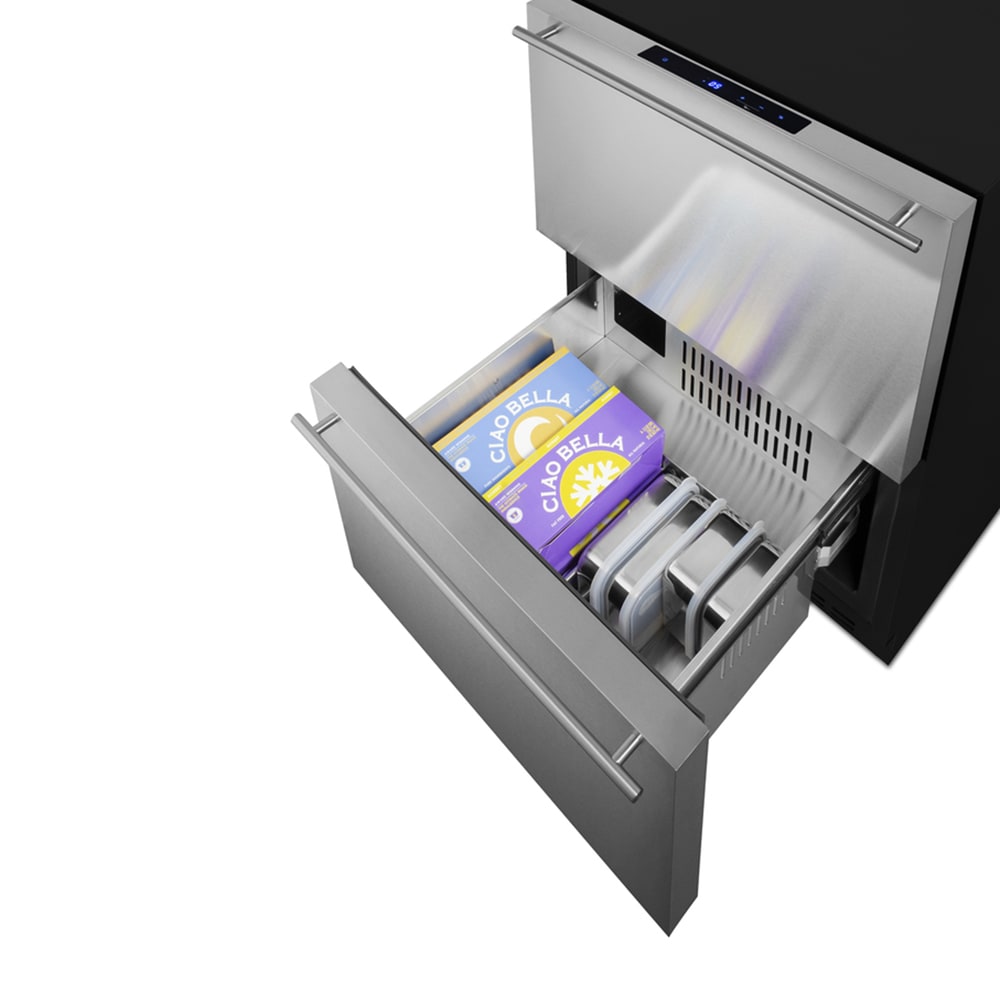 Summit ADFD243 24"W Undercounter Freezer w/ (1) Section & (2) Drawers ...