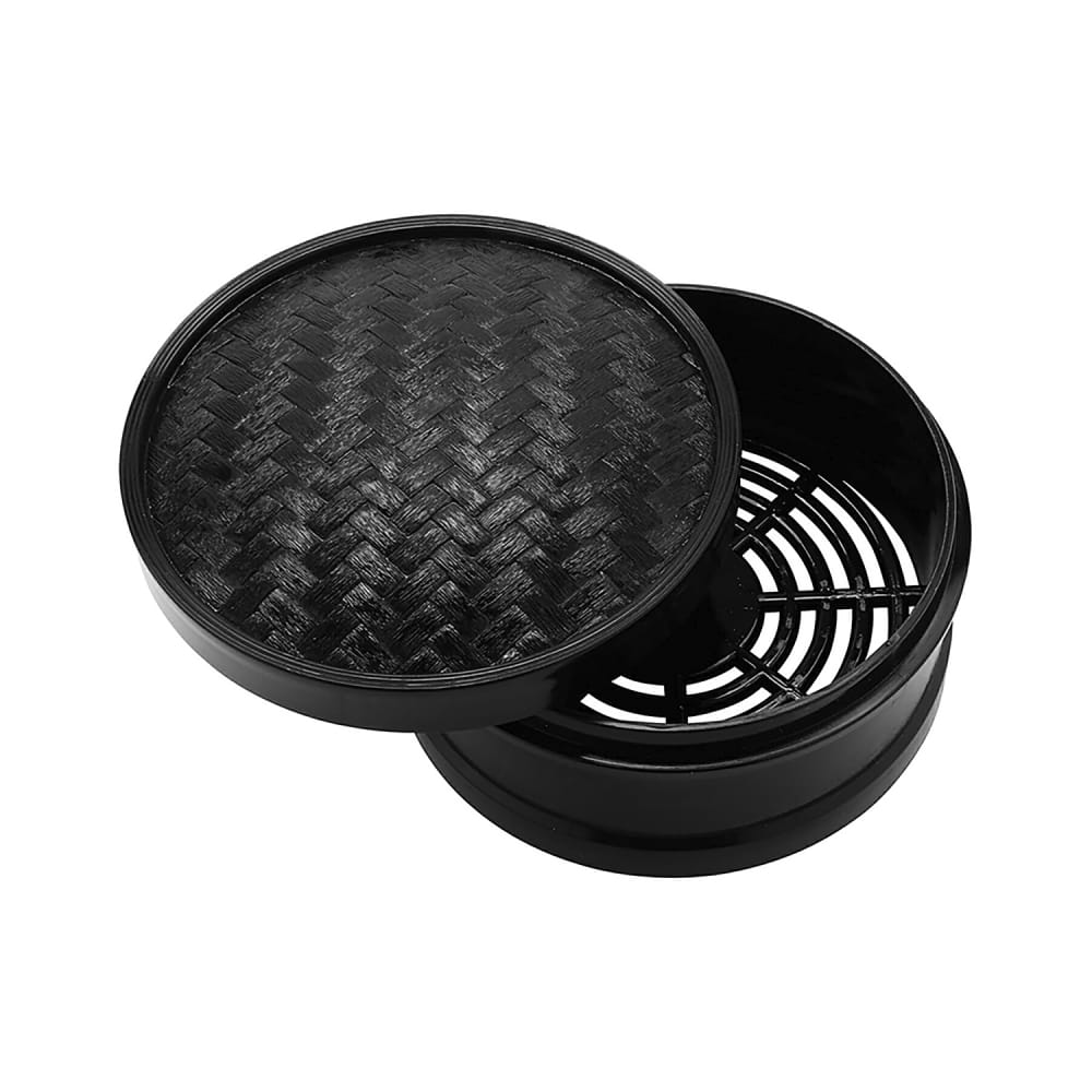 GET 6" Hidden Treasures™ Steamer Set, Polypropylene, Black (STM-60-BK)