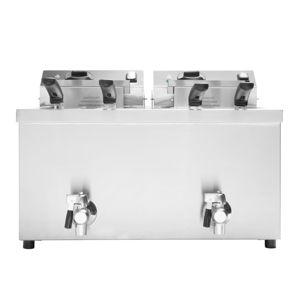 Vollrath CF4-3600DUAL Countertop Electric Fryer - (2) 15 lb Vat, 208 ...