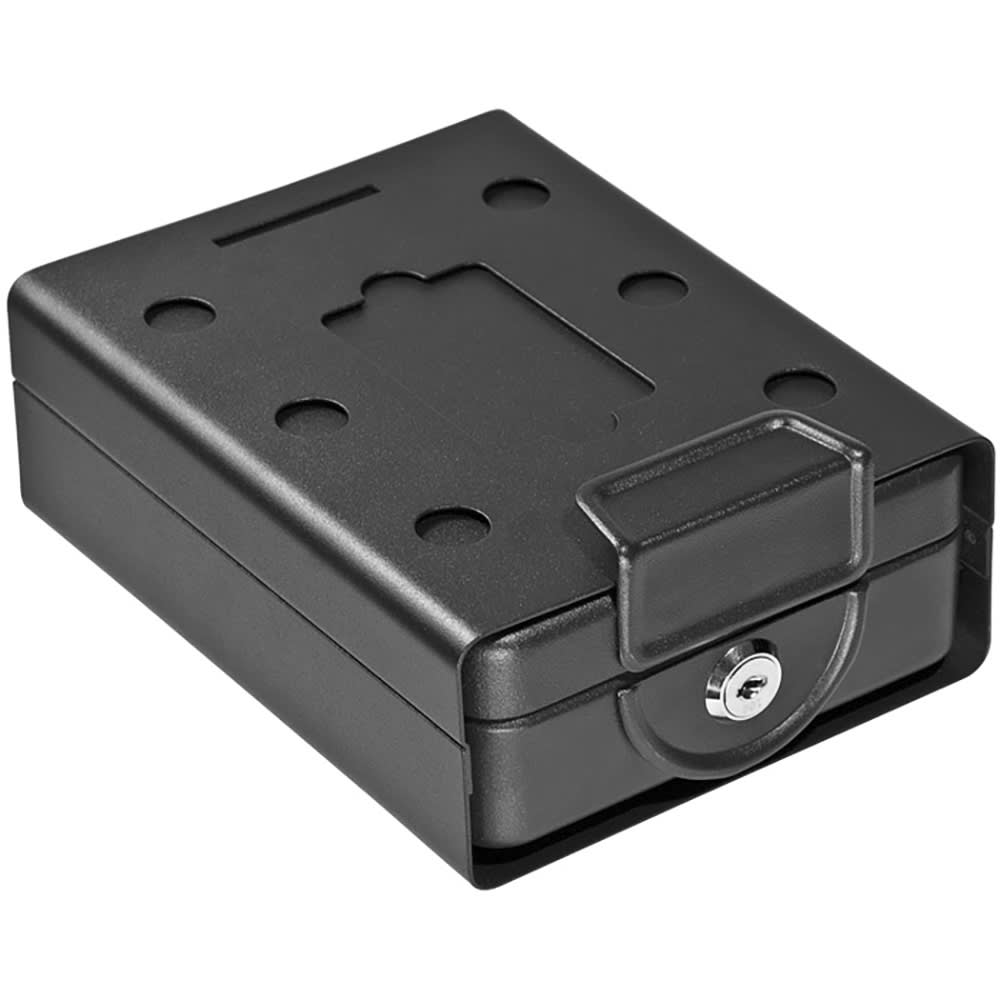Barska Lock Box w/ Key Lock - 7 91/100"L x 6 1/4"W x 2 3/4"H, Steel ...