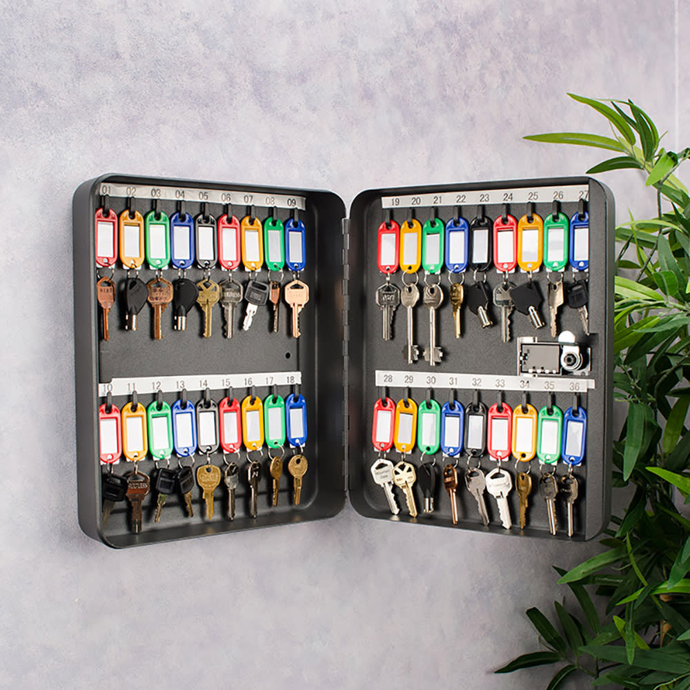 Barska 36 Key Cabinet w/ Combination Lock - Steel, Black (AX11820)