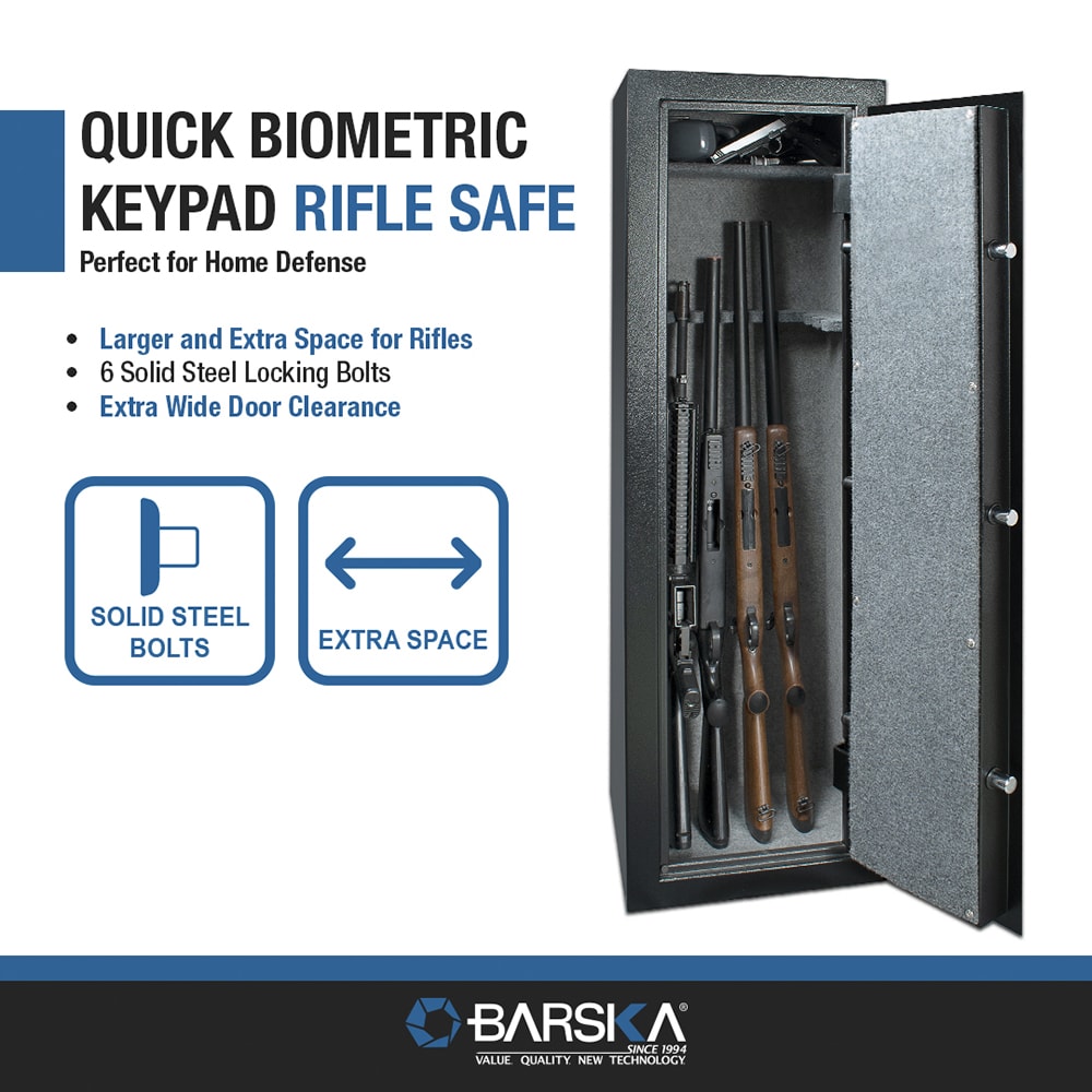 Barska 10 Rifle Capacity Gun Safe w/ Keypad Lock, 5.51 cu ft (AX13646)