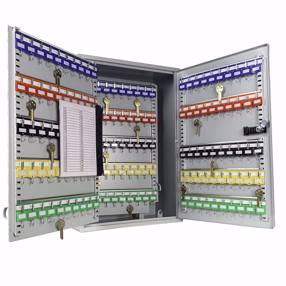 Barska 300 Key Cabinet w/ Combination & Key Lock - Steel, Gray (CB13562)