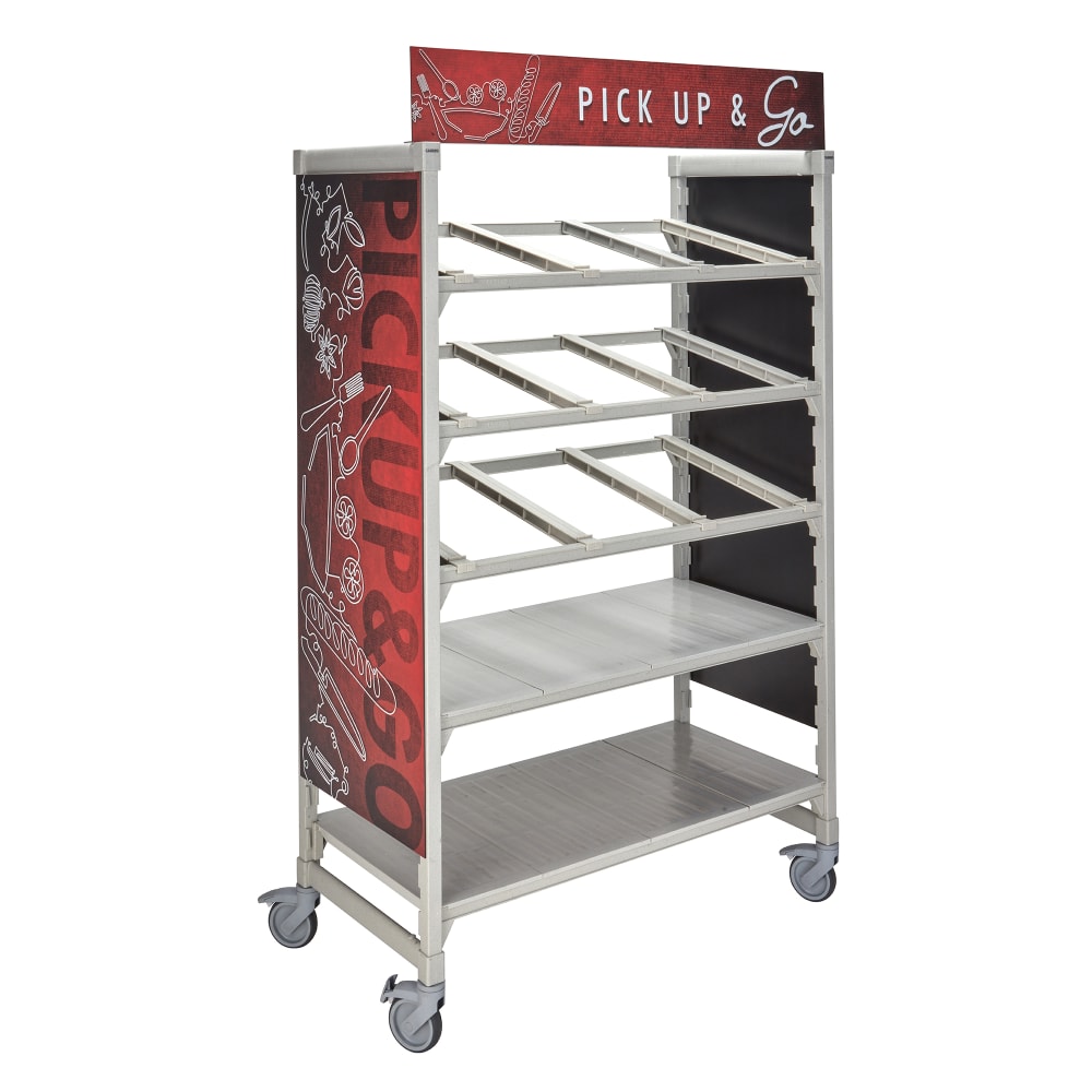 Cambro CSFLEXMERCH2000 Flex Station Merchandiser Sign Kit - "Pick Up ...