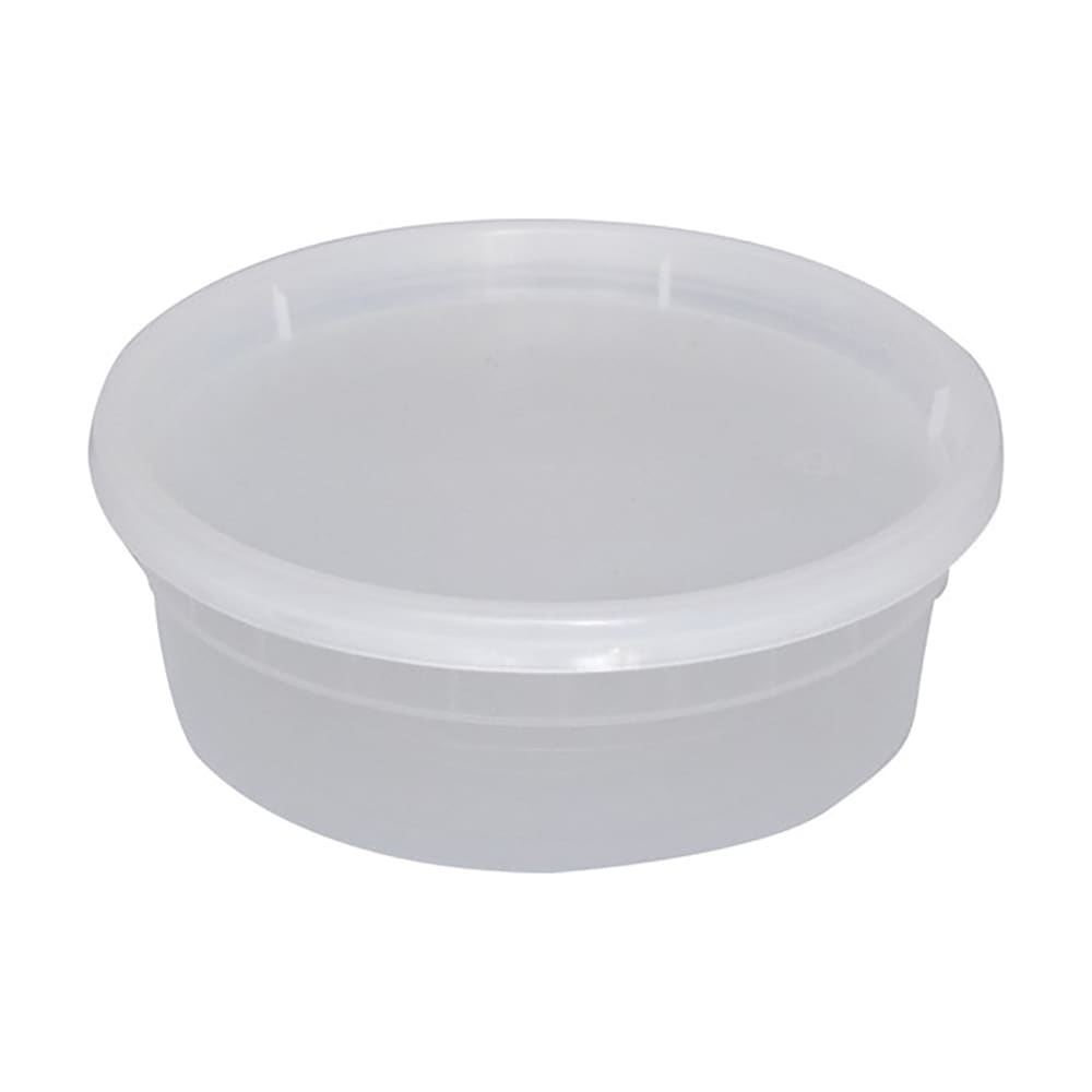 ITI 8 oz Deli Container w/Lid - Polypropylene, Clear (TG-PC-8)