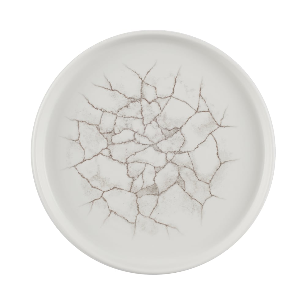 Churchill 8 5/8" Round Studio Prints® Walled Plate - Ceramic, Kintsugi Gray (KTAGWP211)