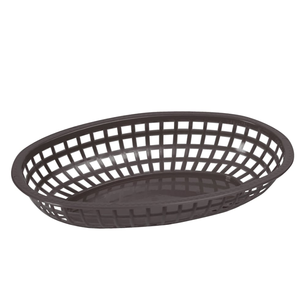 Winco POB-K Oval Fast Food Basket - 10 1/4" x 6 3/4" x 2", Heavy Duty ...