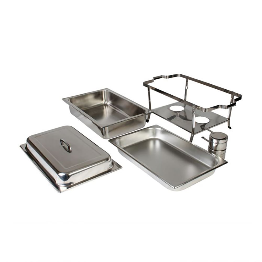 Thunder Group SLRCF002 Full Size Chafer w/ Lift Off Lid & Chafing Fuel Heat