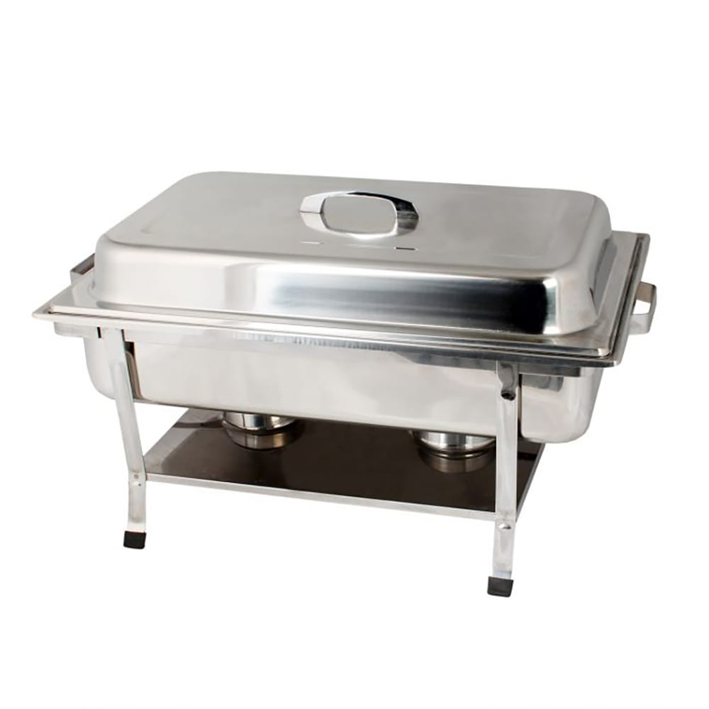 Thunder Group SLRCF002 Full Size Chafer w/ Lift Off Lid & Chafing Fuel Heat