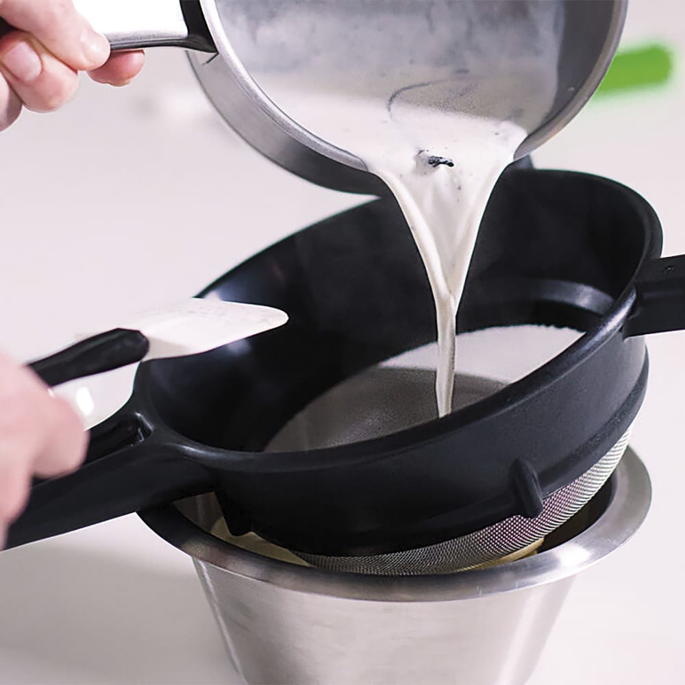 Matfer Bourgeat 017365 Exoglass® 8" Medium Mesh Grid Sieve w/ 2 Pan ...