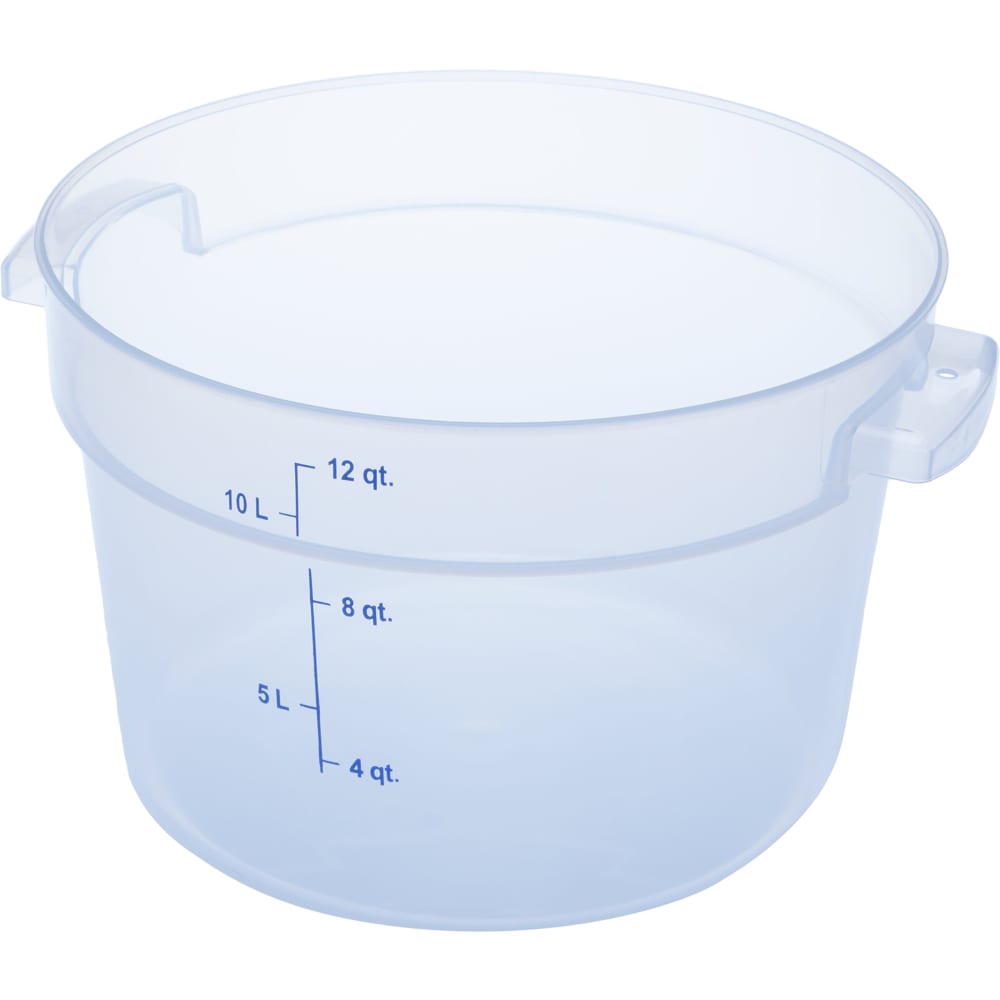 Carlisle 12 qt Round Storage Container - Clear (1096730)