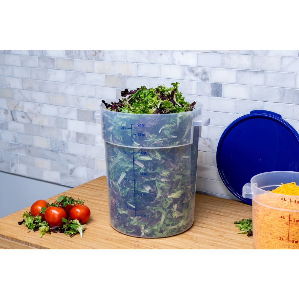 Carlisle 22 qt Round Storage Container - Clear (1096930)