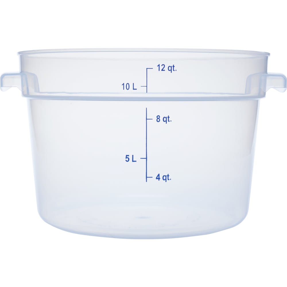 Carlisle 12 qt Round Storage Container - Clear (1096730)