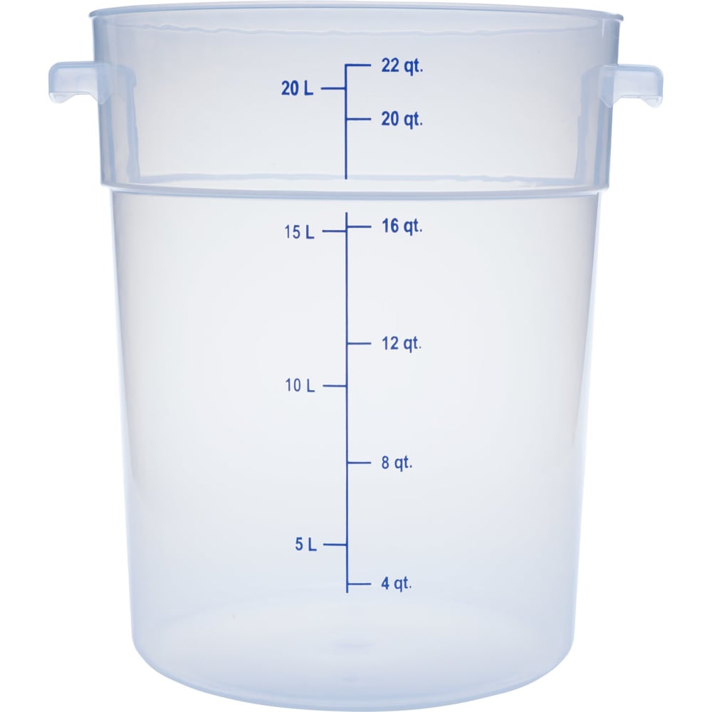 Carlisle 22 qt Round Storage Container - Clear (1096930)