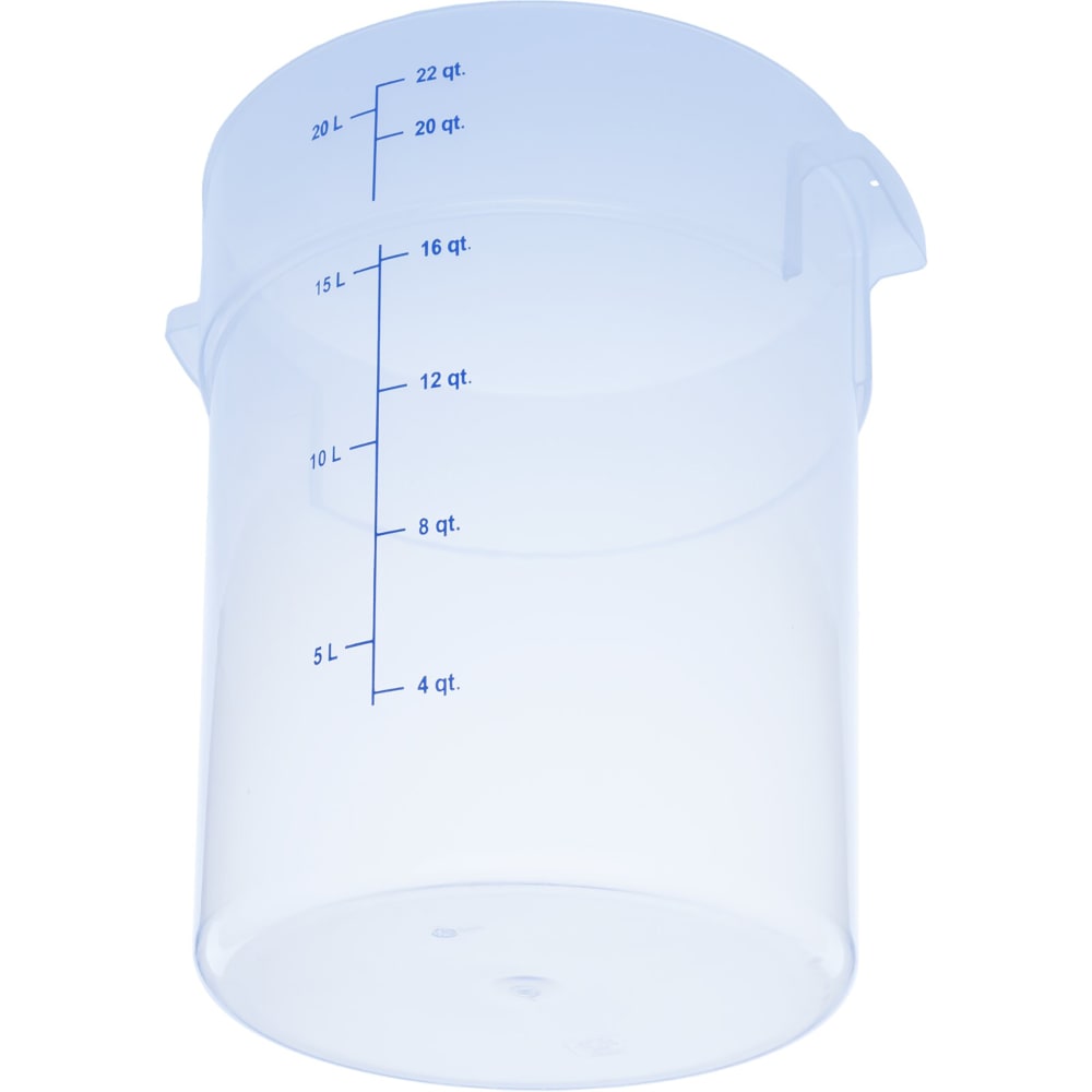 Carlisle 22 qt Round Storage Container - Clear (1096930)