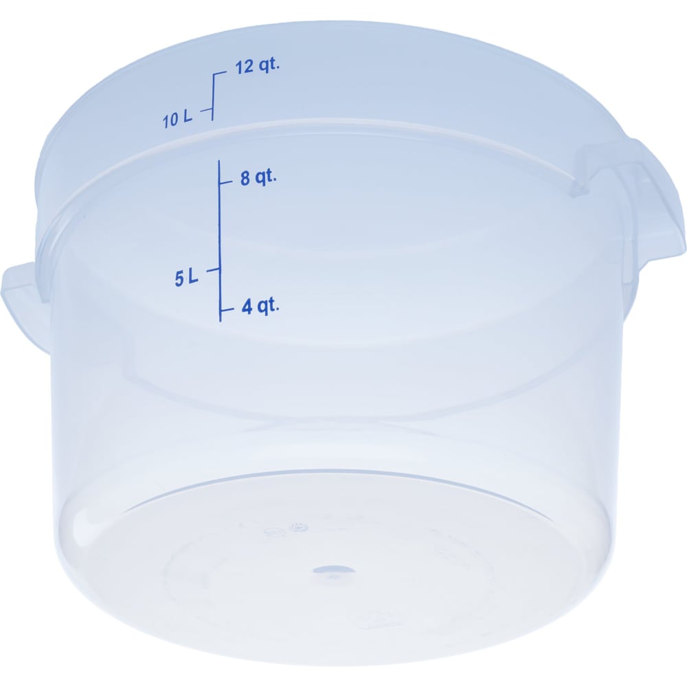 Carlisle 12 qt Round Storage Container - Clear (1096730)
