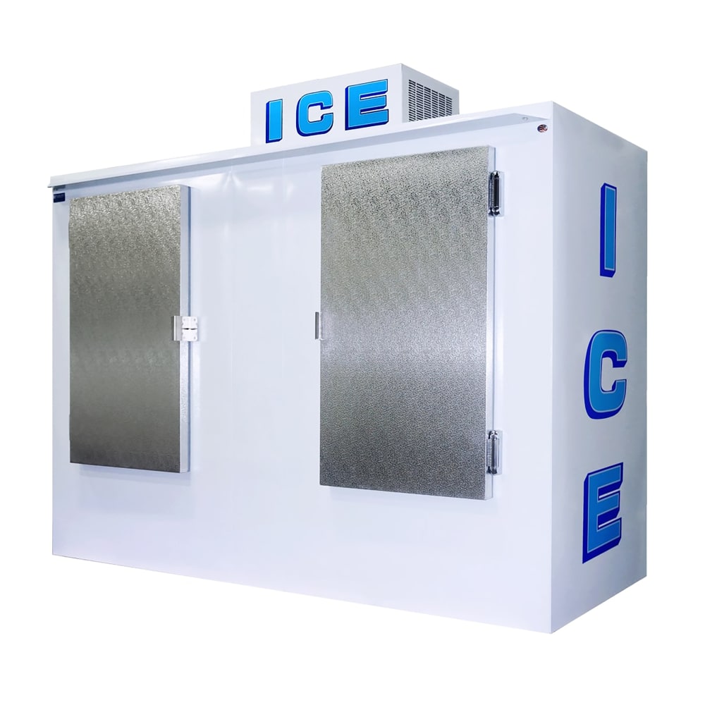 Polar Temp 1000CW 94" Outdoor Ice Merchandiser w/ (121) 20 lb Bag ...