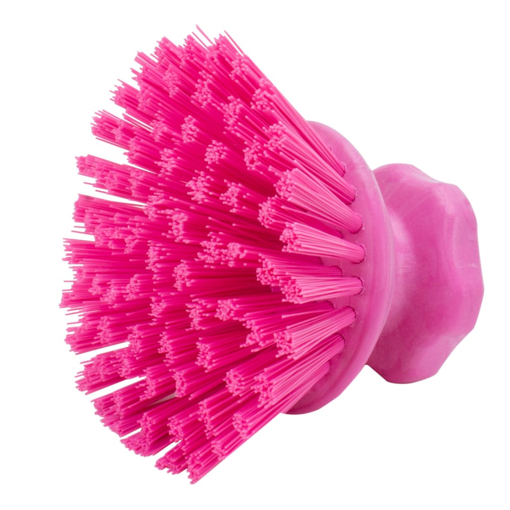 Carlisle 5" Round Scrub Brush - Polyester Bristles, Pink (42395EC26)