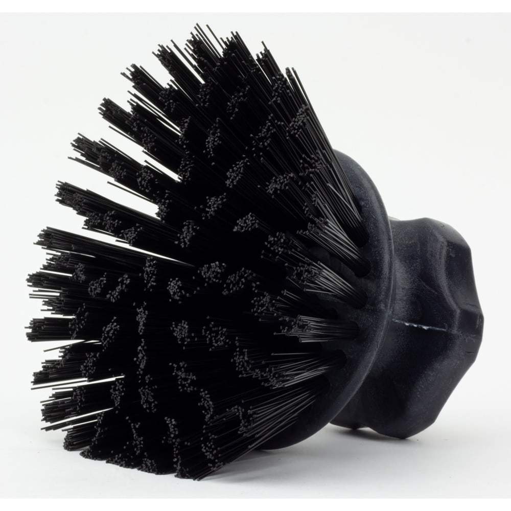 Carlisle 5" Round Scrub Brush - Polyester Bristles, Black (42395EC03)