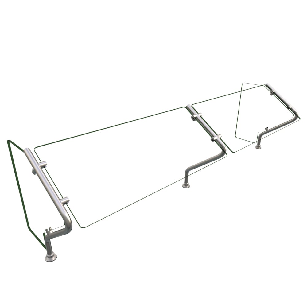 Hatco ES67-72 Self Service Mounted Food Shield - 72" x 20" x 22 9/16 ...