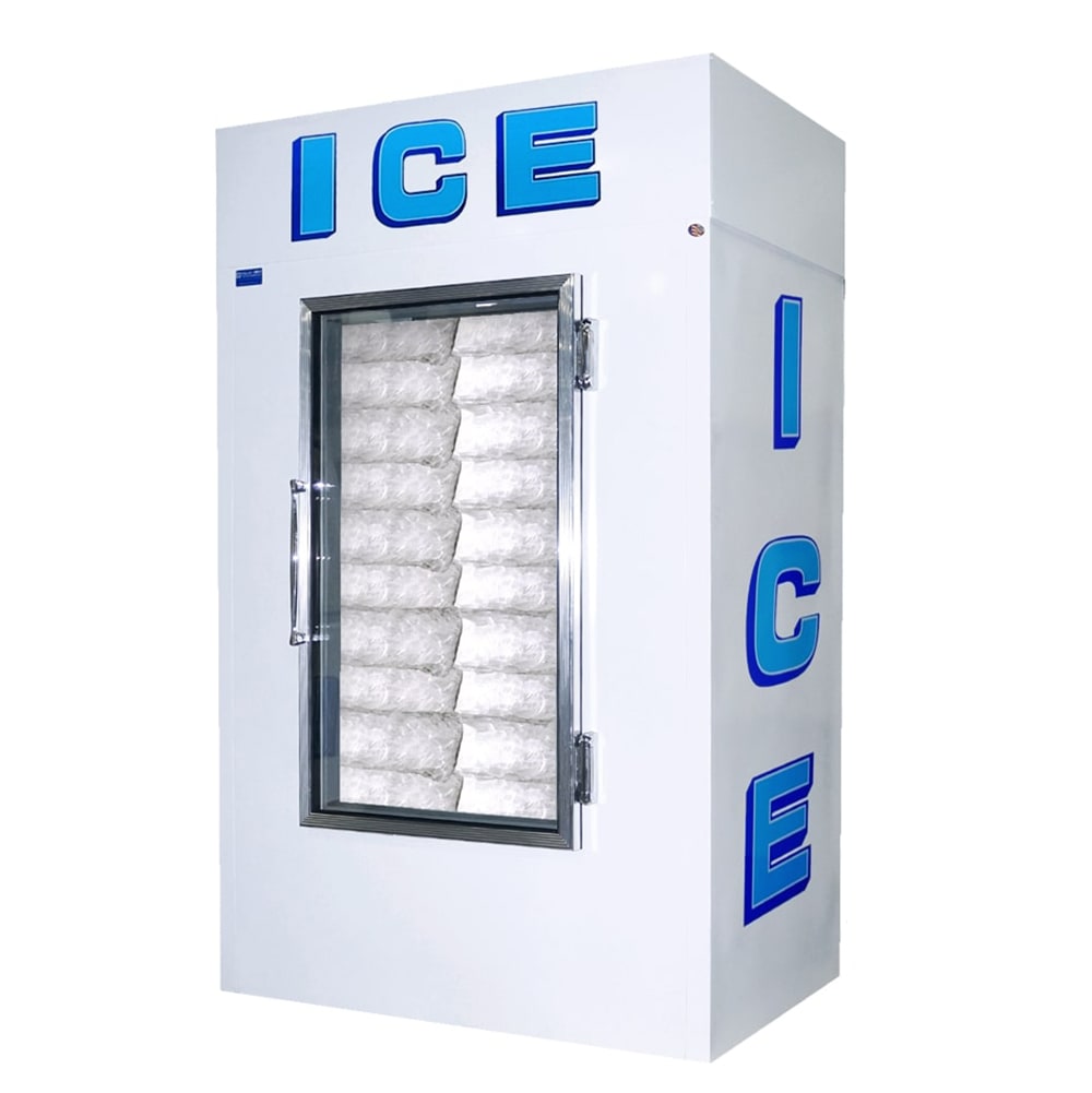 Polar Temp 420CWG 48" Indoor Ice Merchandiser w/ (50) 20 lb Bag ...