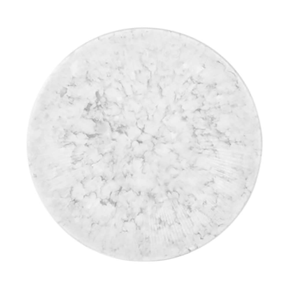 Elite Global Solutions 8 1/4" Round Melamine Plate, Gray Marble ...