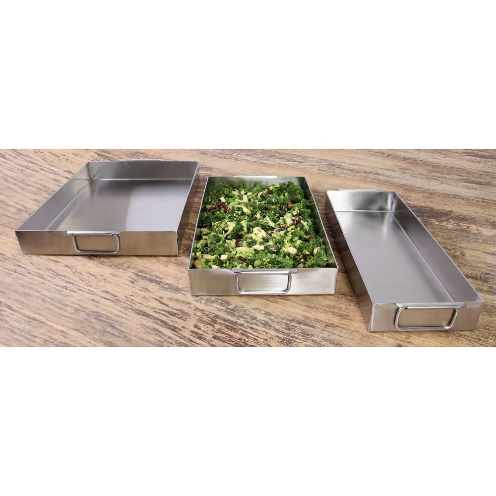 Elite Global Solutions Rectangular Serving Tray - 15"L x 9"W, Stainless ...