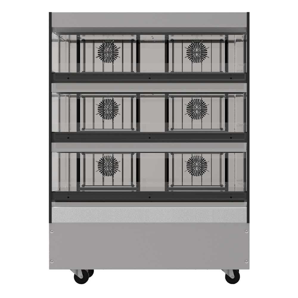 Flexeserve 39 3/10" Dual Service Floor Model Heated Display Case - (3 ...