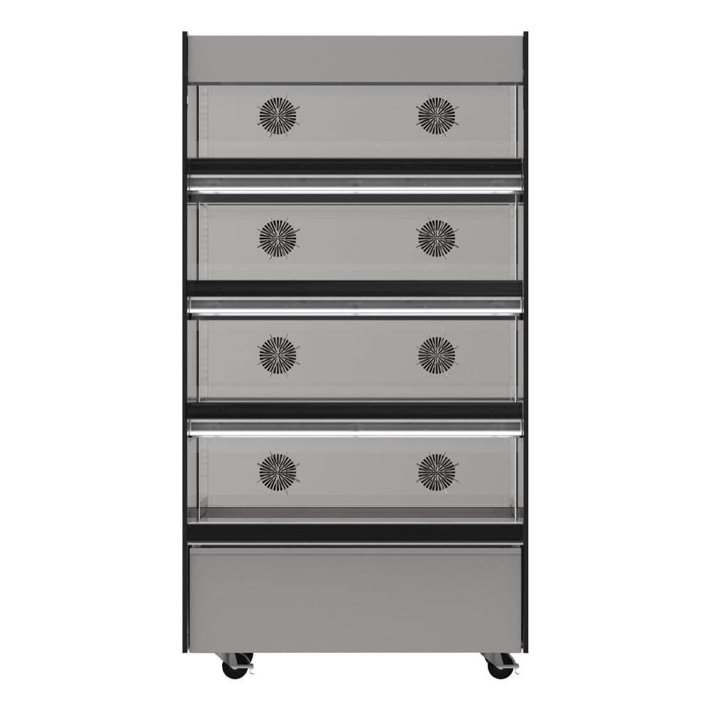 Flexeserve 38 3/5" Self Service Floor Model Heated Display Case - (4 ...