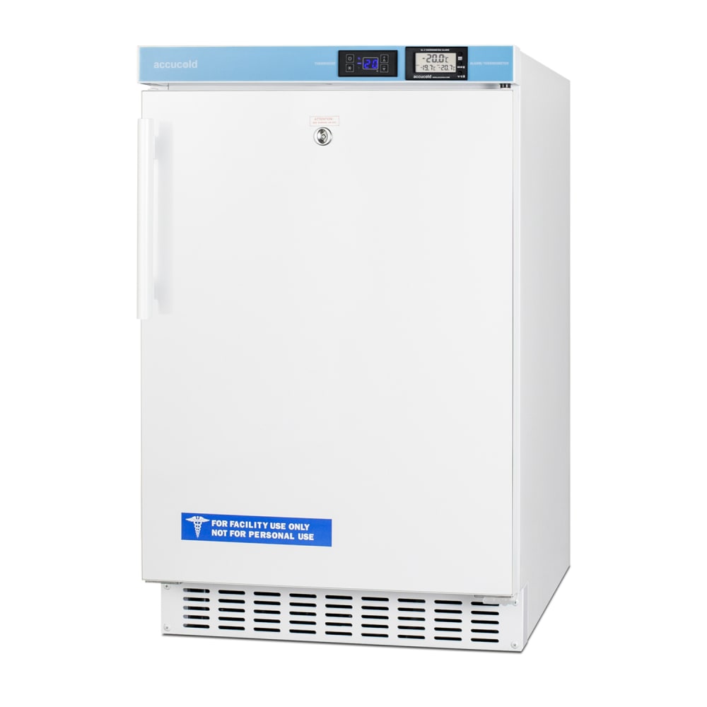 Accucold 20" Undercounter Pharmaceutical Freezer - Locking, White, 115v ...
