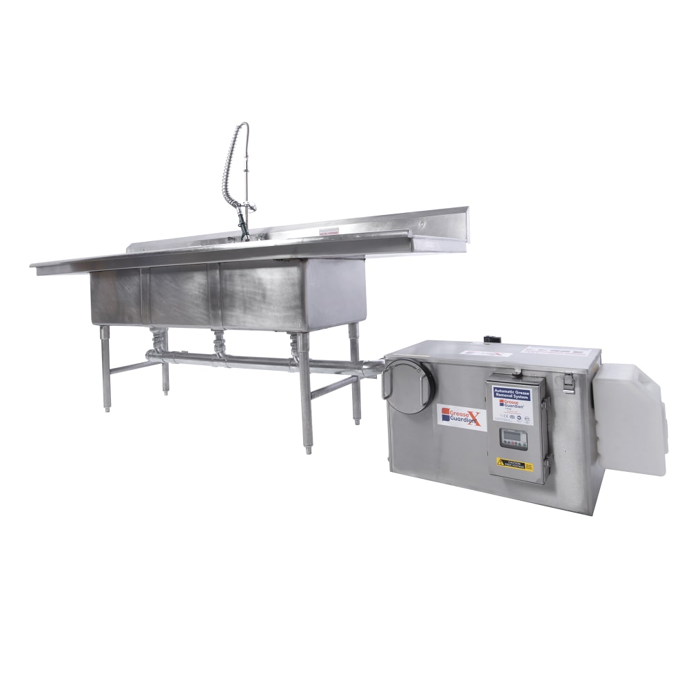 Grease Guardian GGX25 Automatic Grease Trap w/ 25 GPM Capacity ...