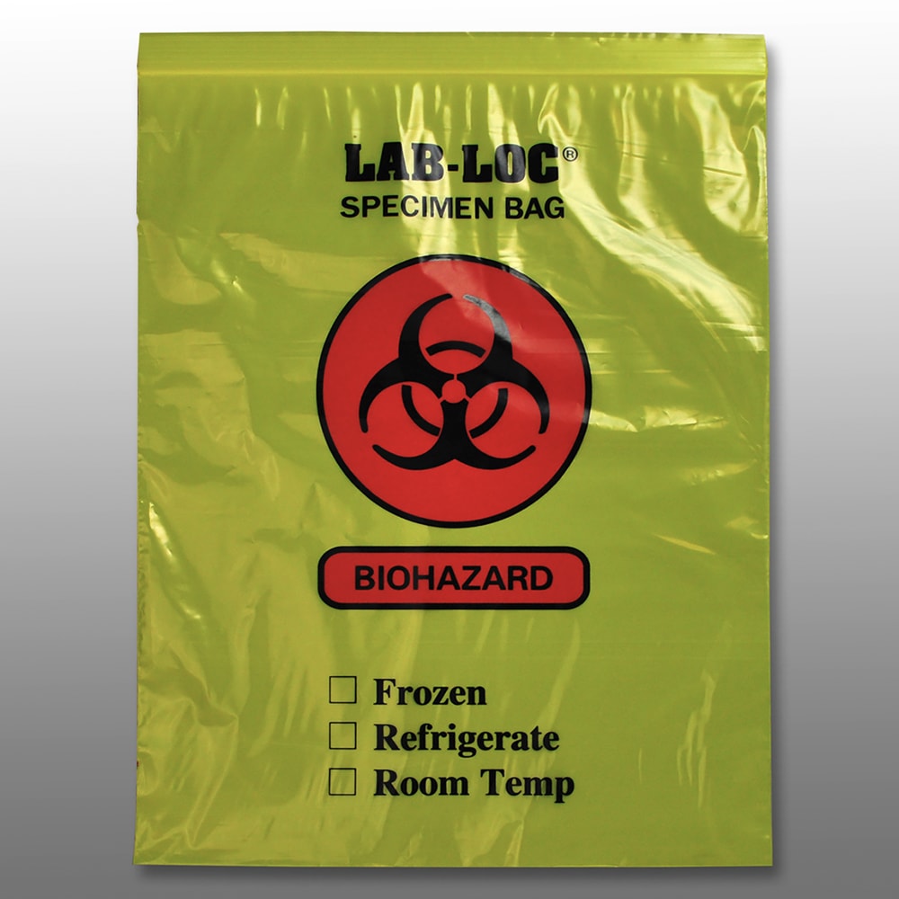 LK Packaging Lab-Loc® Reclosable 2-Wall Specimen Bags - 12" x 15 ...