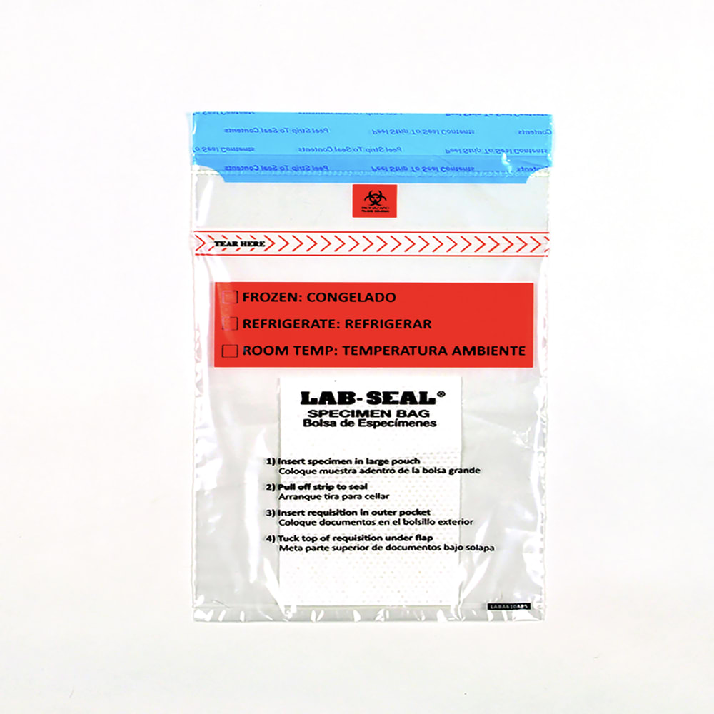 LK Packaging Lab-Seal® Specimen Bags w/ Tamper-Evident, Removable ...