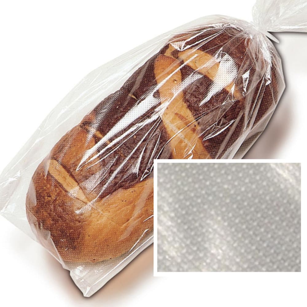 LK Packaging Micro-Perforated Bread Bag - 32" x 6", Poly (PPF-0632M)