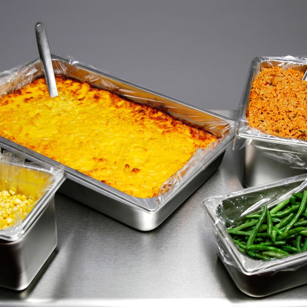 LK Packaging Heavy Duty Pan Liners for 1/3 & 1/4 Medium Size and Deep ...