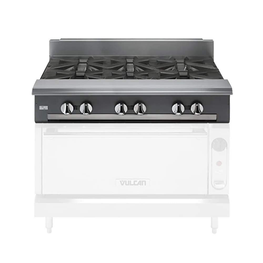 Vulcan V6B36 36" 6 Burner Gas Range w/ Modular Base, Natural Gas