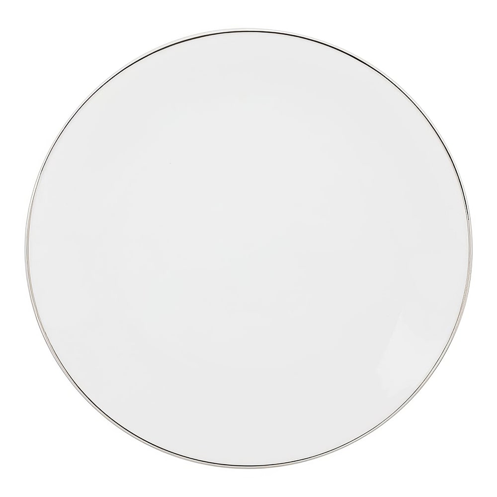 10 Strawberry Street 12" Round Silver Line Charger Plate - Porcelain ...