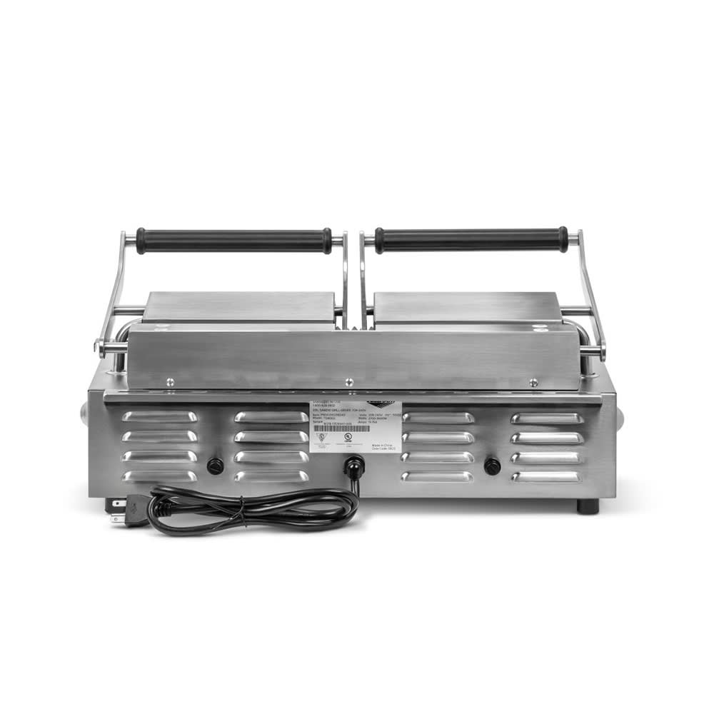 Vollrath PSG4-DF208240 Double Commercial Panini Press w/ Cast Iron ...