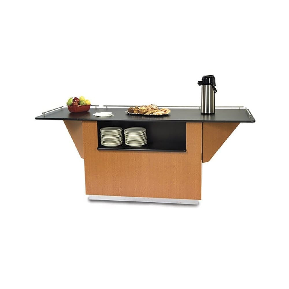 Lakeside 6850 LMAP 87 1/4" Breakout Mobile Serving Counter w/ Shelves ...