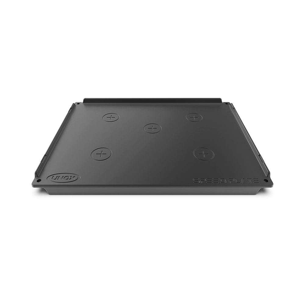 Unox TG360 Aluminum Tray w/ Solid Bottom - 18" x 13", Black